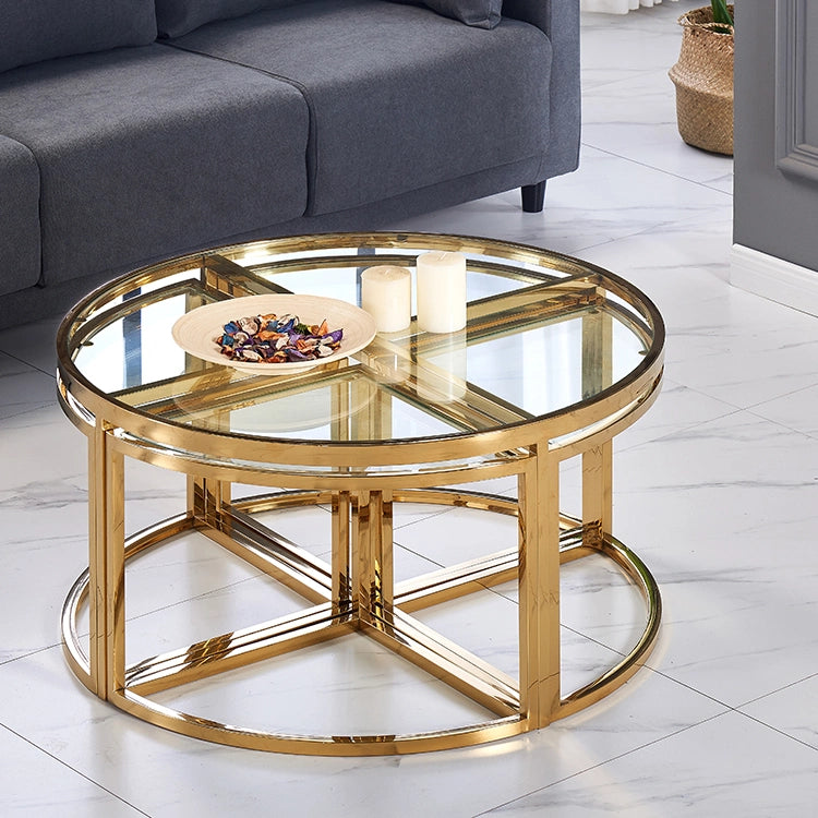 RIGA - Table Basse Gold – ARTECO MAROC